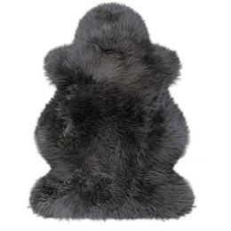 Heitmann Felle Fellteppich &raquo;Lammfell farbig - Premium Qualit&auml;t&laquo; fellf&ouml;rmig 70 mm H&ouml;he echtes Austral. Lammfell, besonders dicht & weich, verschiedene Gr&ouml;&szlig;en grau 