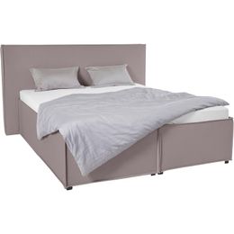 LeGer Home by Lena Gercke Polsterbett &raquo;Isaline&laquo; wahlweise ohne Matratze oder mit 3 Matratzenarten, Kopfteilh&ouml;he 107 cm grau 100% Polyester Liegefl&auml;che