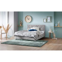 Westfalia Schlafkomfort Polsterbett &raquo;Padua&laquo; mit Rautensteppung, 3 verschiedene Matraztenarten w&auml;hlbar grau Bezug 100% Polyester, Polsterung: Polsterwatte, Material Gestell: 