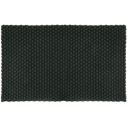 Pad Fu&szlig;matte &raquo;UNI, Schmutzfangmatte&laquo; rechteckig 15 mm H&ouml;he handgewebt, Uni Farben, In- und Outdoor geeignet, auch als L&auml;ufer grau Kunstfaser B : 72cm 