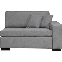 Home Affaire Sofaelement &raquo;Skara XXL&laquo; Modul XXL - zum eigenen Zusammenstellen, Armlehne links/rechts w&auml;hlbar grau 100% Polyester Struktur weich, 