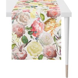 Apelt Tischl&auml;ufer &raquo;Sina SUMMER GARDEN, Sommerdeko, Sommer&laquo; Digitaldruck bunt Baumwolle, Polyester B/L: 40cm x 170cm, 1 Stk., rechteckig