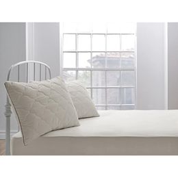 Yatas Bedding Naturhaarkissen &raquo;Superwashed Wolle, Kopfkissen 40x80, 80x80 cm&laquo; 1 Stk. tlg. allergiker geeignet (Hausstauballergiker) beige Bezug: 100% Baumwolle. 