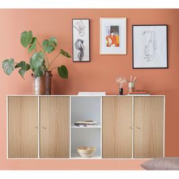 Sideboard &raquo;Mistral Kubus&laquo; mit vier T&uuml;ren, Wandmontage/stehend, Breite: 169,8 cm wei&szlig; Holzwerkstoff, Massivholz B/H/T: 169,8cm x 69cm x 32,5cm, 4 Stk.