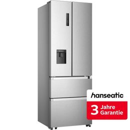 Hanseatic French Door &raquo;HFD20070CWDI&laquo; 201,3 cm hoch 70,4 cm breit inkl. 3 Jahre Herstellergarantie silber Wasserspender