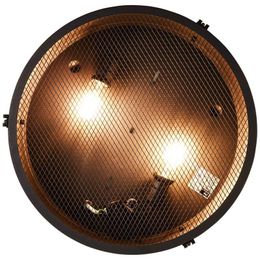 Brilliant Deckenleuchte &raquo;Zois&laquo; E27 1 Stk. Deckenlampe 42cm schwarz korund schwarz 2, &Oslash; 42cm H: 9cm, 1 Stk.