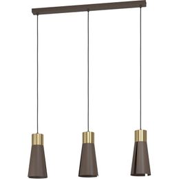 Eglo H&auml;ngeleuchte &raquo;LOSALOMAS&laquo; GU10 1 Stk. H&auml;ngeleuchte in braun und messing aus Stahl - inkl. GU10 - 4,5W bunt H: 110cm, 1 Stk.
