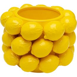 KARE Tischvase &raquo;Vase Lemon Juice&laquo; gelb Porzellan B/H/T: 26cm x 19cm x 26cm