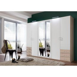 wimex Kleiderschrank &raquo;F&uuml;gen&laquo; wei&szlig; B/H/T: 270cm x 208cm x 58cm, Schubladen: 6 Stk. T&uuml;ren: 6 Stk.