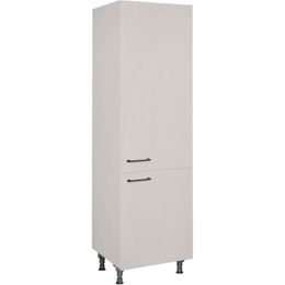 Nobilia Vorratsschrank &raquo;"MIAMI", Ausrichtung w&auml;hlbar, mit zwei T&uuml;ren, vormontiert,&laquo; Breite/H&ouml;he: 60/216,6 cm beige Seidengrau, B/H/T: 60cm x 216,6cm x
