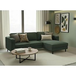 Trendmanufaktur Ecksofa &raquo;Watkins Couch wahlweise mit Schlaffunktion und Bettkasten,auch in Cord&laquo; Recamiere beidseitig montierbar, Sofa in L-Form, 