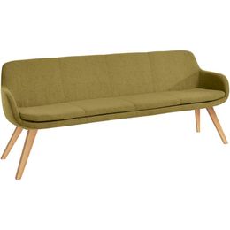 Musterring Essbank &raquo;Tavia&laquo; Stativgestell aus Eiche bianco massiv, Breite 180, 200 oder 220 cm gr&uuml;n 100% PES B/H/T: 200cm x 87cm x 66cm, Flachgewebe