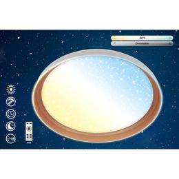 Briloner Leuchten LED Deckenleuchte &raquo;GIMA&laquo; LED-Board 1 Stk. 51x7,5 cm, Wohnzimmer, Schlafzimmer, Flur, K&uuml;che 1, &Oslash; 51cm H: 7,5cm, 1 Stk.