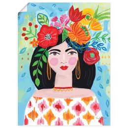 Artland Wandbild &raquo;Boho Girl I&laquo; Bilder von Frauen 1 Stk. tlg. als Alubild, Leinwandbild, Poster, Wandaufkleber in verschied. Gr&ouml;&szlig;en Papier B/H/T: 90cm x 120cm,