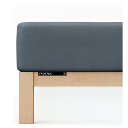 Schlafgut Bettlaken &raquo;Frottex Spannbettlaken&laquo; MADE IN GREEN by OEKO-TEX grau Frottee, Obermaterial: 75% Baumwolle, 25% Polyester B/L: 200cm, 1 Stk., Frottee, 180