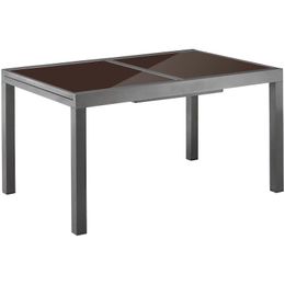 Merxx Gartentisch &raquo;Amalfi&laquo; je nach Variante auf 180-240cm ausziehbar grau B/H/T: 90cm x 75cm x 140cm, Tisch ausziehbar von 140cm - 200cm