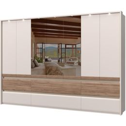 OTTO home Kleiderschrank &raquo;Invictus, UV lackiert, FSC-zertifiziert, grifflose Optik&laquo; abgerundete Schubladen aus MDF im Holzdekor, soft-close, mit 