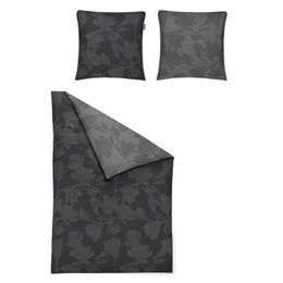 Irisette Wendebettw&auml;sche &raquo;Glamour 8502&laquo; 2 Stk. edel und hochwertig grau Mako-Satin, Obermaterial: 100% Baumwolle B/L: 155cm x 200cm, 1 Stk., 1 Stk., Mako-Satin