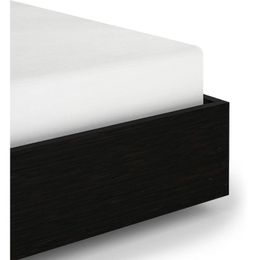 Spannbettlaken &raquo;Elementi&laquo; Laken aus 100% Baumwolle, hochwertiges Mako-Satin, Betttuch ab 90x200 wei&szlig; Mako-Satin, Obermaterial: 100% Baumwolle B/L: 
