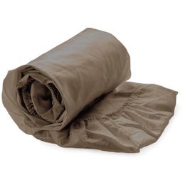 YELLOW Spannbettlaken &raquo; Spannbetttuch Suite-Mumbai&laquo; Spannbetttuch aus 100% Baumwolle, Hochwertige Perkal, Gummizug rundum braun Perkal, Obermaterial: 