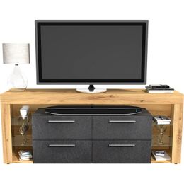 FMD TV-Board &raquo;Vibio&laquo; schwarz B/H/T: 180cm x 72,7cm x 41,3cm, 4 Stk.