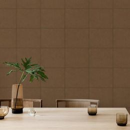 Vliestapete &raquo;Leder Cognac&laquo; Lederoptik texturiert Design Tapeten braun Vlies B/L: 0,52m x 10m, Rollen: 1