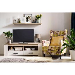 Home Affaire Lowboard &raquo;Kent TV-Lowboard&laquo; TV-Kommode, Breite 151,5 cm braun Holzwerkstoff B/H/T: 151,5cm x 49,5cm x 43,5cm, 150 Wei&szlig; Eiche, 2 Stk.