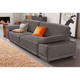 Sit & More sit&more 3-Sitzer &raquo;Coria&laquo; grau Kunstleder SOFTLUX ;Struktur ( 100% Polyester);Struktur fein ( 90% Polyester; 10% Polyamid);Luxus-Microfaser ALTARA 