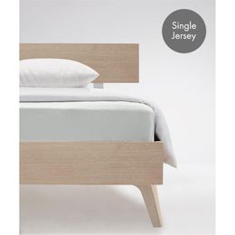 Fleuresse Spannbettlaken &raquo;Jenny C aus feinf&auml;digem Mako-Jersey&laquo; f&uuml;r Matratzen bis 23 cm H&ouml;he wei&szlig; Single-Jersey, Obermaterial: 100% Baumwolle B/L: 