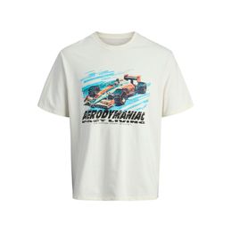Jack & Jones JACK & JONES Shirt 'JORFORMULA GALLERY' male size S Light blue / Orange / Black / Wool white