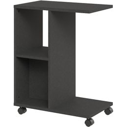 FMD Beistellwagen &raquo;Change 4&laquo; rollbar schwarz Holzwerkstoff B/H/T: 54,3cm x 69,4cm x 32,6cm