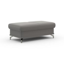 Sit & More sit&more Hocker &raquo;Cabrio, B: 133 cm&laquo; individuell zu kombinieren, Federkern grau 100% Polyester B/H/T: 133cm x 48cm x 72cm, Struktur fein