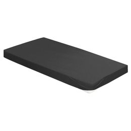 Irisette Spannbettlaken &raquo;Porto 20&laquo; besonders elastisch grau Jersey, Obermaterial: 95% Baumwolle, 5% Elasthan B/L: 100cm x 200cm, 1 Stk., Jersey, 100-130x200-