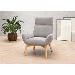 Home Affaire Sessel &raquo;Basic Relaxsessel, Design und Komfort, bequem, Breite 82cm&laquo; Extra hohe R&uuml;ckenlehne grau 88% Polyester, 12% Polyacryl Cord, 