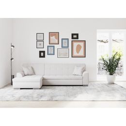DOMO collection Ecksofa &raquo;TREVISO viele Bez&uuml;ge, auch in Cord, L-Form, 267x178 cm&laquo; mit Bettfunktion, inkl. Zierkissen, Unser Dauertiefpreis beige 95% 