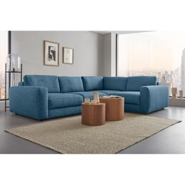 Home Affaire Ecksofa &raquo;Bloomfield, Mega Polsterecke, Breite 289cm, viel Platz, L-Form&laquo; In verschiedenen Gr&ouml;&szlig;en blau 100% Polyester B/H/T: 289cm x 84cm 