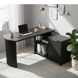 Pharao24.de Schreibtisch Designschreibtisch mit T&uuml;r 140 cm breit