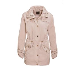 GOLDNER &Uuml;bergangsjacke Damen Gr&ouml;&szlig;e 6XL beige Sommerjacke