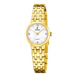 Festina Damen Quarzuhr &raquo;Mademoiselle&laquo; Armbanduhr, Damenuhr, Edelstahlarmband, analog Einheitsgr&ouml;&szlig;e