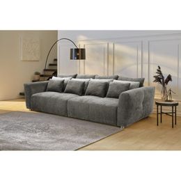 Jockenh&ouml;fer Big-Sofa &raquo;Gulliver, B: 298 cm&laquo; mit Zierkissen, Federkernpolsterung f&uuml;r angenehmen Sitzkomfort grau Korpus: 100% Polyester;Kissen: 100% Polyester B/H/T