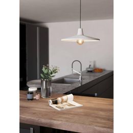 Eglo H&auml;ngeleuchte &raquo;MINIERE&laquo; E27 1 Stk. Pendelleuchte, Metall in Grau, H&auml;ngelampe mit E27 Fassung, &Oslash; 42 cm schwarz 1, &Oslash; 42cm H: 110cm, 1 Stk.