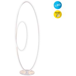 N&auml;ve n&auml;ve LED Stehlampe &raquo;Odrive&laquo; LED-Modul 1 Stk. Warmwei&szlig; oval, dimmbar, geschwungene bogenf&ouml;rmige LED-Streifen, wei&szlig; wei&szlig; 1, H: 120cm, 1 Stk.
