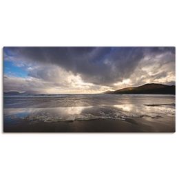 Artland Leinwandbild &raquo;Strandliebe II&laquo; Strand 1 Stk. tlg. als Leinwandbild in verschied. Gr&ouml;&szlig;en beige B/H/T: 100cm x 50cm, Leinwandbild Strand Querformat, 1 