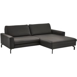 Die PlanBar Ecksofa &raquo;PN-EM20028 L-Form ohne Kopfst&uuml;tzen&laquo; wahlweise mit motorischem Canape schwarz B/H/T: 248cm x 89cm x 179cm, Glattleder TORRO, 