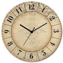 Artland Wanduhr &raquo;Vintage Zeitfl&uuml;sterer&laquo; wahlweise mit Quarz- oder Funkuhrwerk, lautlos ohne Tickger&auml;usche beige B/H/T: 30cm x 30cm x 0,6cm, Quarzuhr