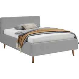Meise M&ouml;bel meise.m&ouml;bel Polsterbett &raquo;Mattis&laquo; Topseller, wahlweise mit Bettkasten grau Bezug Bett: Teddy (100% Polyester) Liegefl&auml;che L&auml;nge B: 200cm x 140cm, 