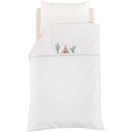 Tr&auml;umeland Babybettw&auml;sche 2 Stk. Kissen- und Bettdeckenbezug aus 100% Baumwolle gr&uuml;n Jersey, Obermaterial: 100% Baumwolle B/L: 100cm x 135cm, 1 Stk., 1 Stk., 