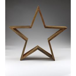 AM Design Dekostern &raquo;aus Holz&laquo; 2er Set, BxHxT: 6x28x28 cm braun Holzwerkstoff B/H/T: 6cm x 28cm x 28cm