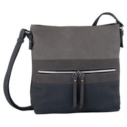 Tom Tailor Damen Tom Tailor Umh&auml;ngetasche &raquo;ELLEN Cross bag L&laquo; mit schickem Farbverlauf grau B/H/T: 30cm x 30cm x 8cm