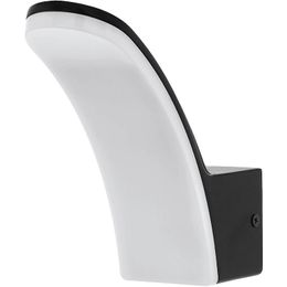 Eglo Wandleuchte &raquo;Fiumicino Au&szlig;en-Wandlampe, Au&szlig;enleuchte, Alu und Kunststoff, IP44&laquo; LED-Modul 1 Stk. Warmwei&szlig; Wand-/Deckenleuchte - L7 x H18 x AL19 